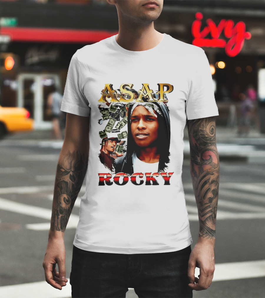 ASAP Rocky Supreme Dollar Money Music Lover T-Shirt