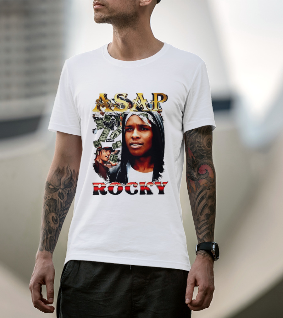 ASAP Rocky Supreme Dollar Money Music Lover T-Shirt
