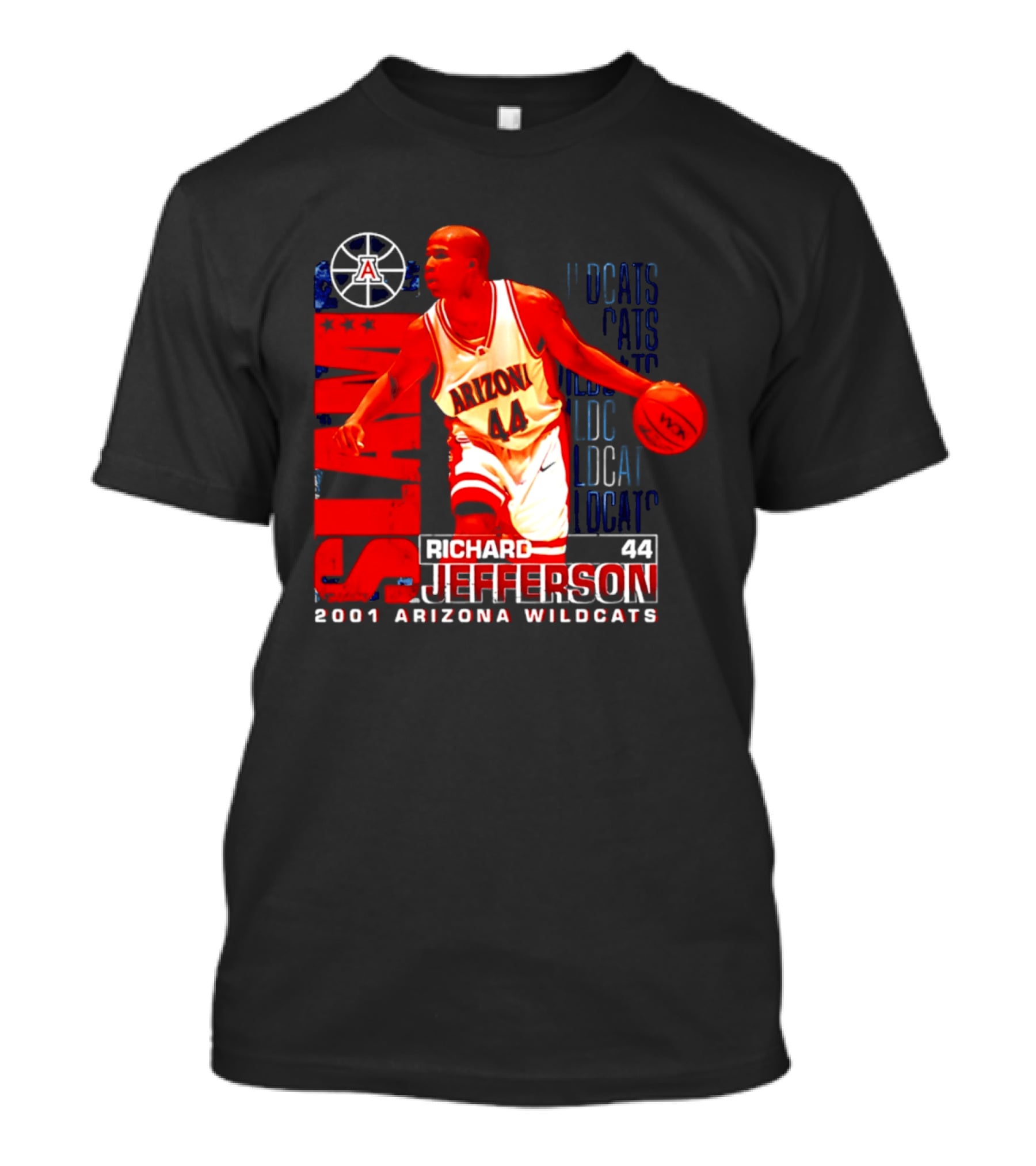 Richard Jefferson 2001 Arizona Wildcats Slam Dunk Wildcats T-Shirt