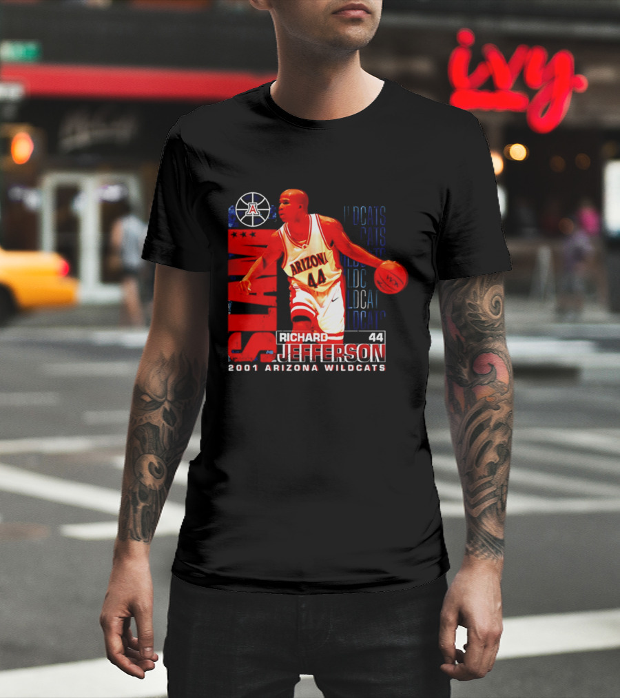 Richard Jefferson 2001 Arizona Wildcats Slam Dunk Wildcats T-Shirt