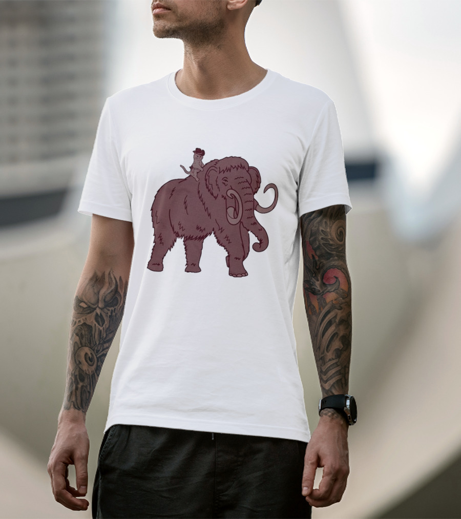Gary Riding Mammoth Cowboy Adventure T-Shirt