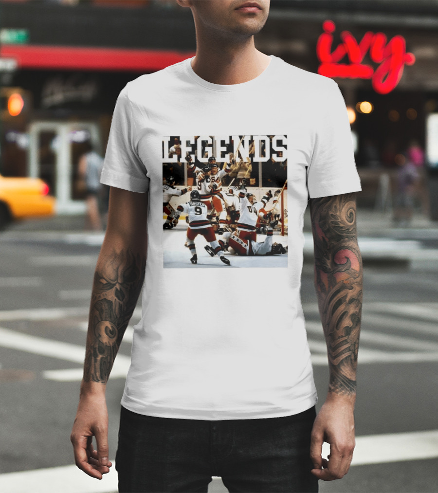 Miracle On Ice Legends Boys Of '80 Hockey Moment T-Shirt