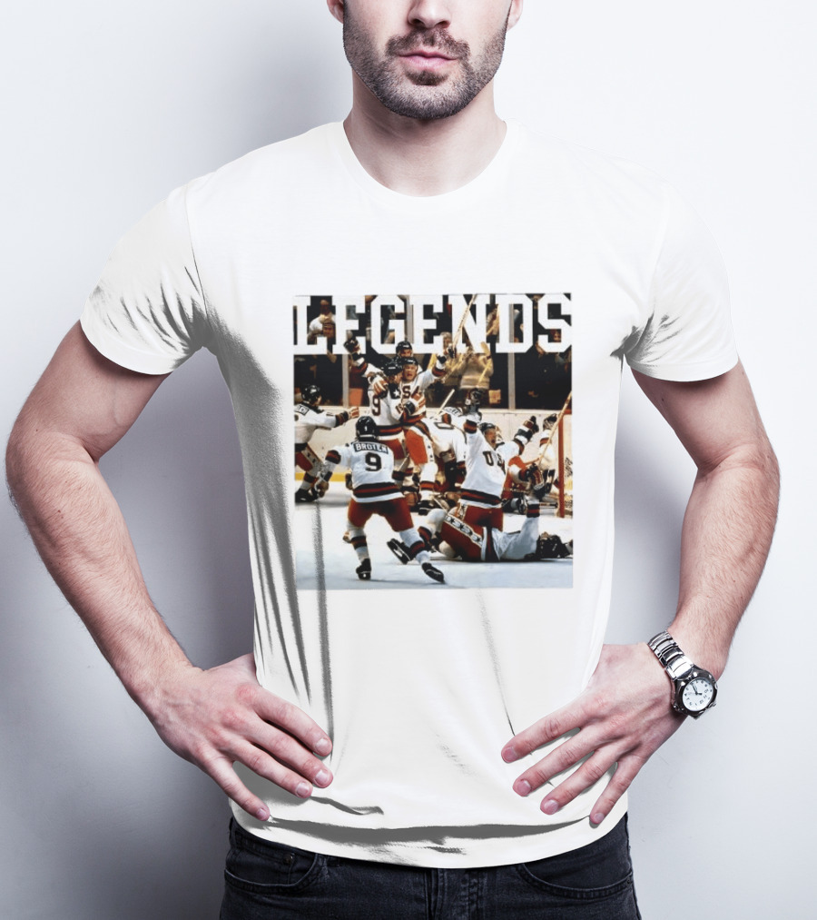 Miracle On Ice Legends Boys Of '80 Hockey Moment T-Shirt