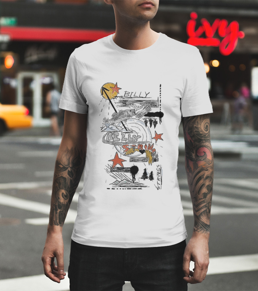 Billy Strings Fishing Sunrise Star T-Shirt