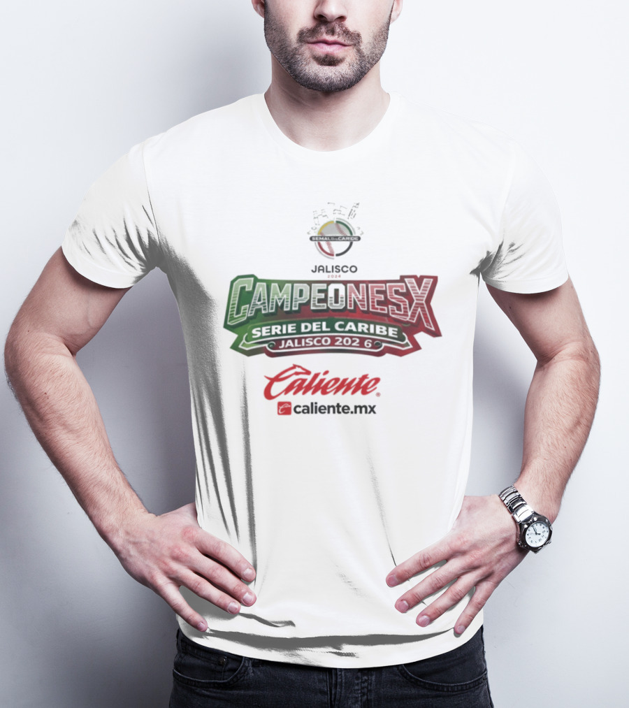 Campeones Serie Del Caribe Jalisco 2026 Caliente.mx T-Shirt