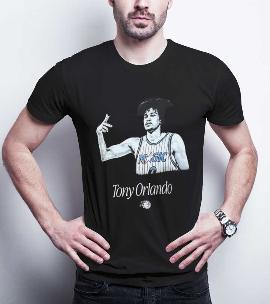 Tony Orlando Magic Basketball Jersey Player And Ball T-Shirt