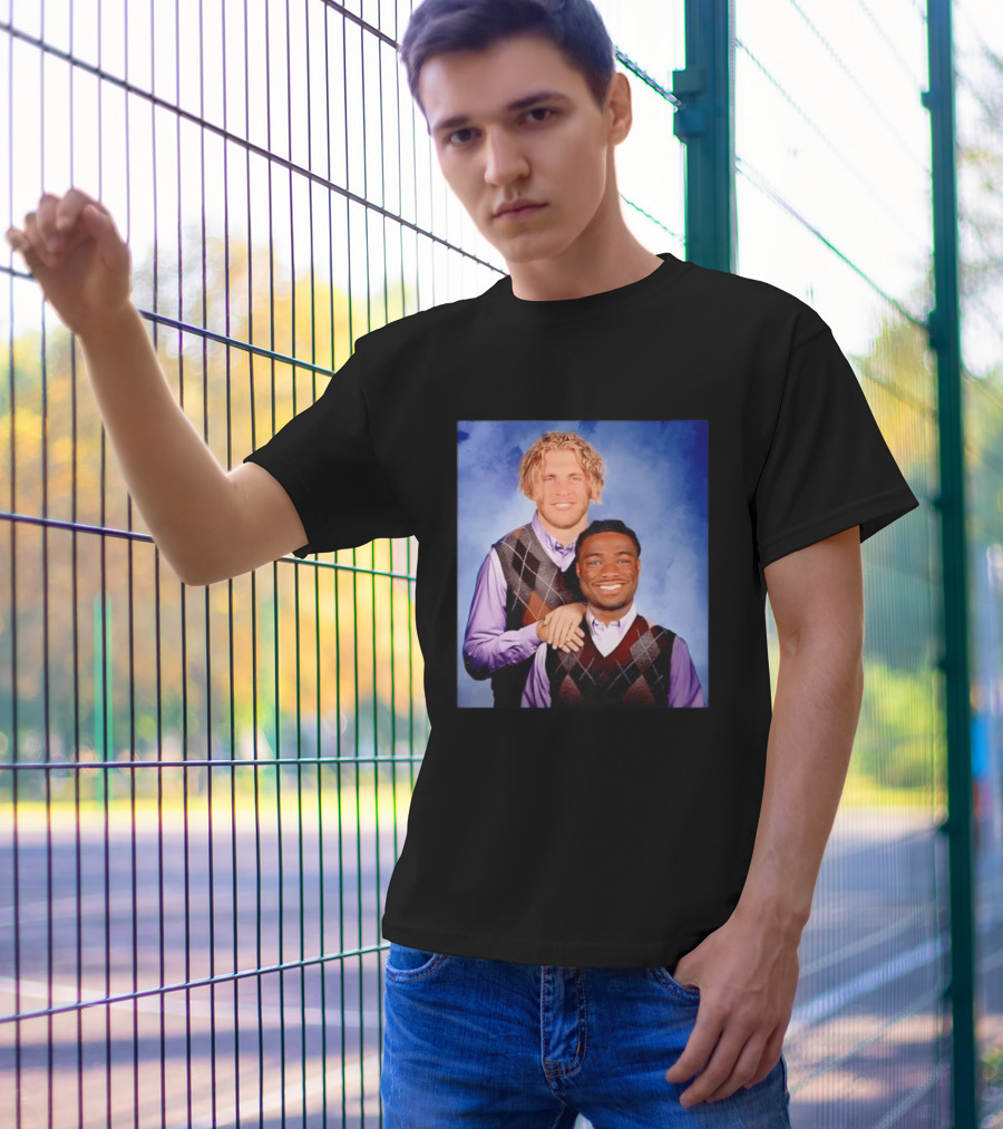 Cooper Kupp Jalen Milroe Step Brothers Comedy Parody Sweater Vest Collage T-Shirt
