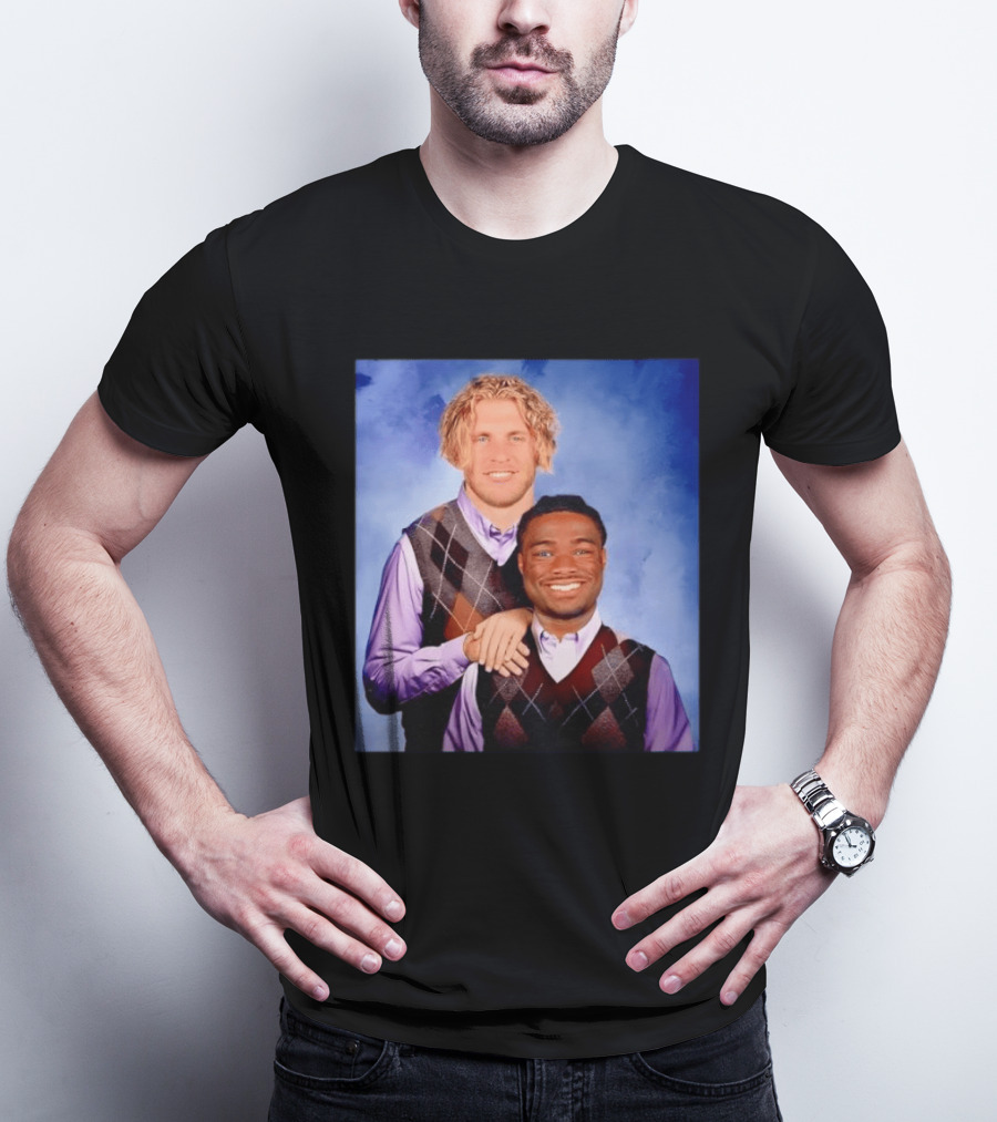 Cooper Kupp Jalen Milroe Step Brothers Comedy Parody Sweater Vest Collage T-Shirt