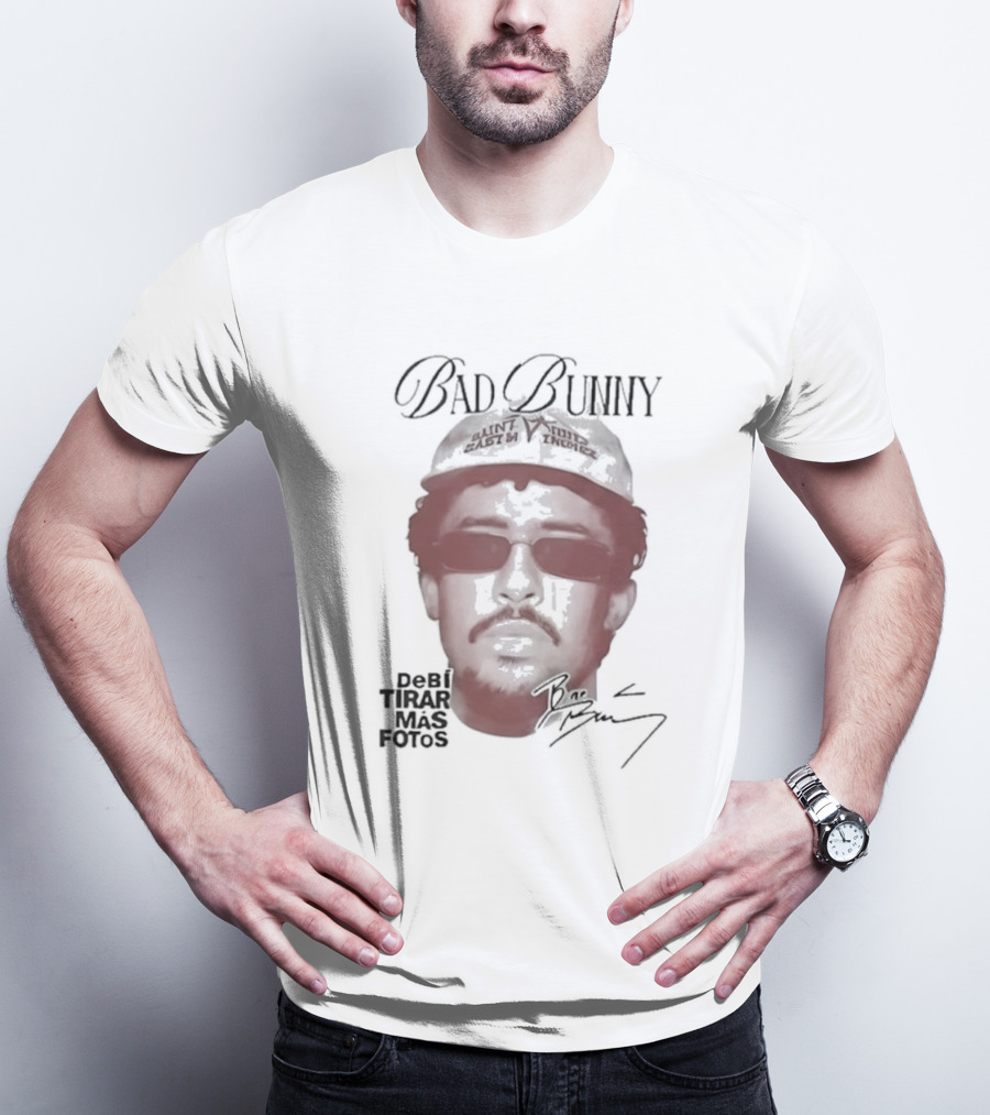 Bad Bunny Debi Tirar Mas Fotos Face T-Shirt