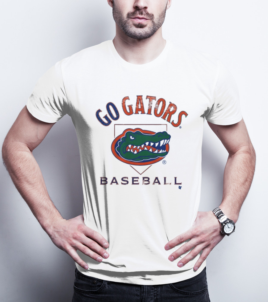 Go Gators Florida Baseball Team Home Plate T-Shirt