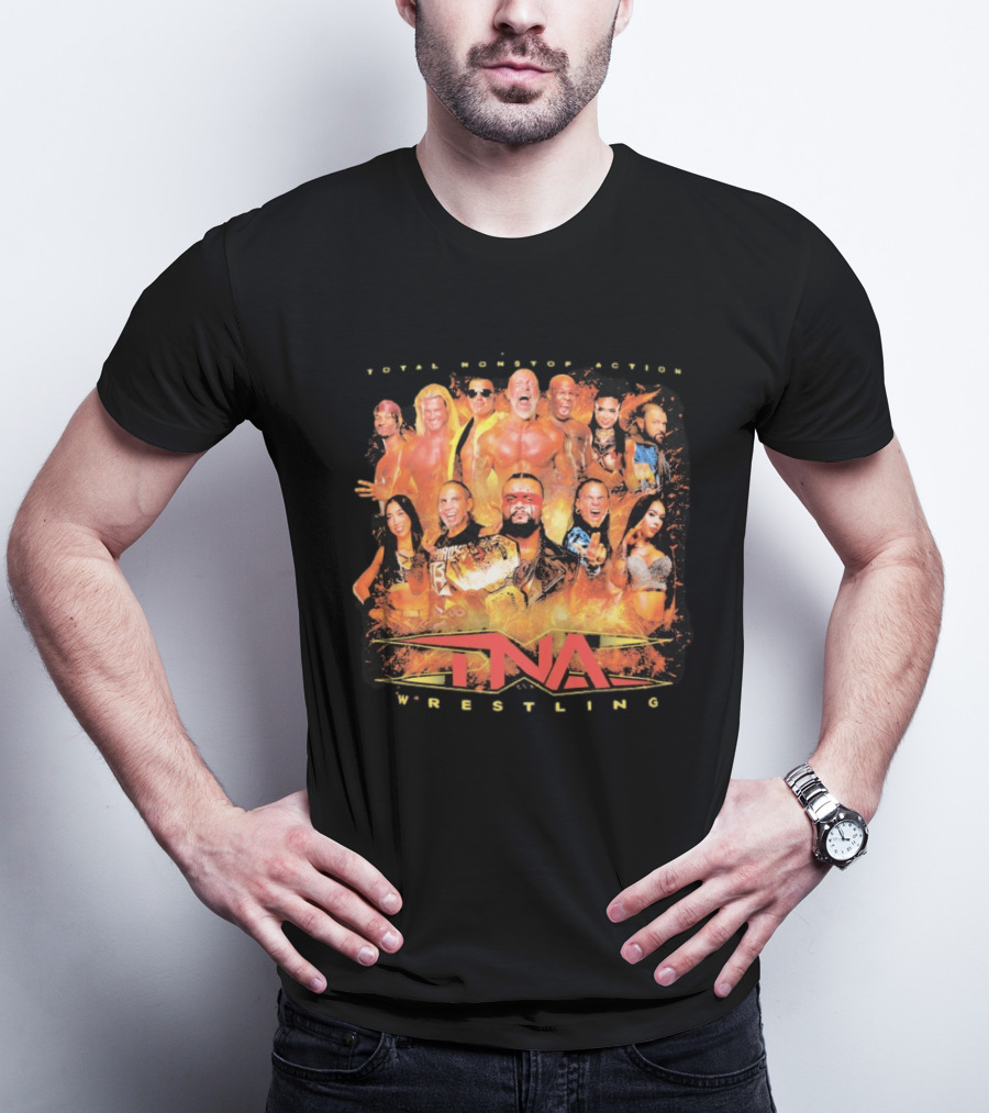 Total Nonstop Action TNA Wrestling Impact Legends Featured Athletes T-Shirt