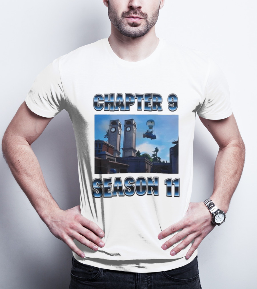 Chapter 9 Season 11 Tower Scene Floating Bus T-Shirt
