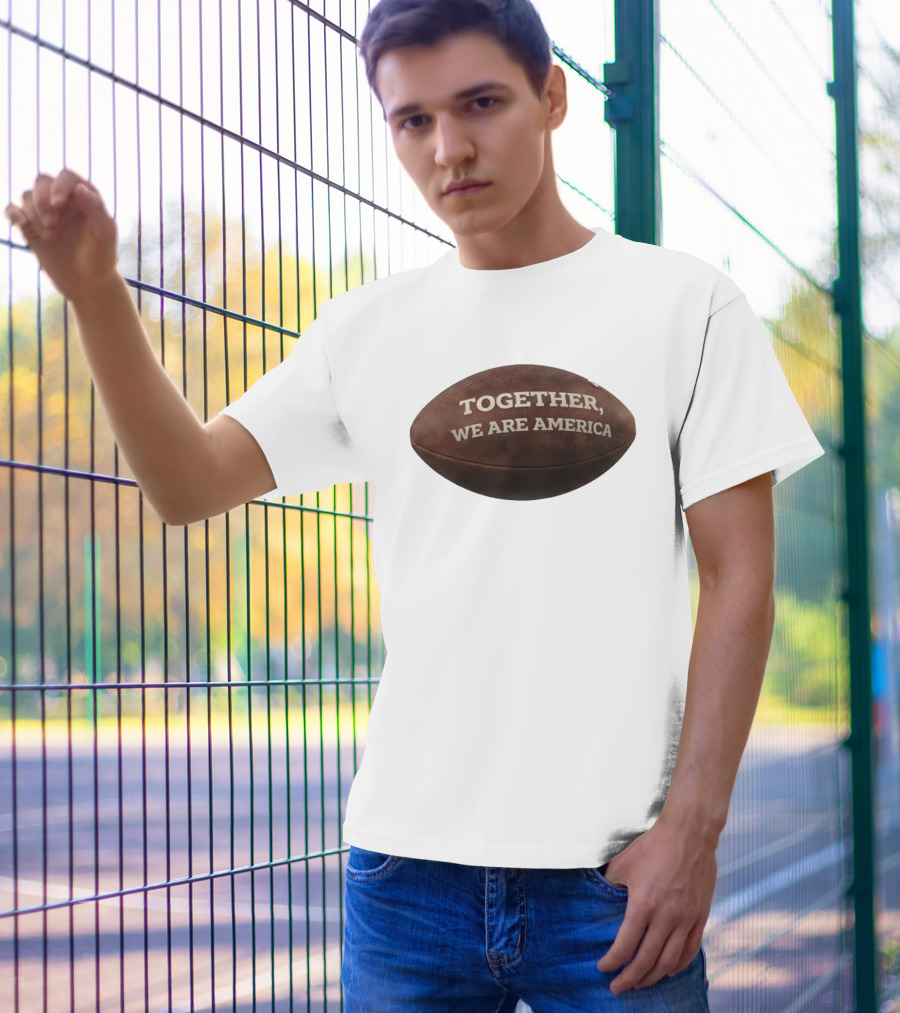 Together We Are America Bad Bunny Benito Football T-Shirt