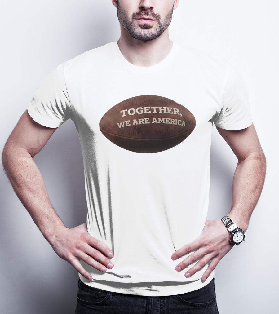 Together We Are America Bad Bunny Benito Football T-Shirt