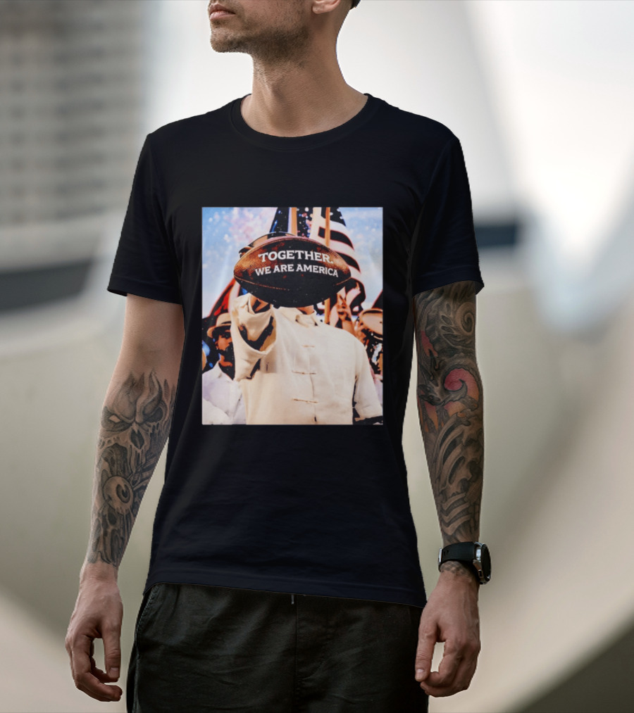 Together We Are America Bad Bunny Football T-Shirt