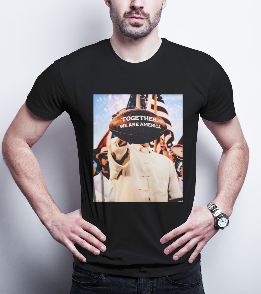 Together We Are America Bad Bunny Football T-Shirt