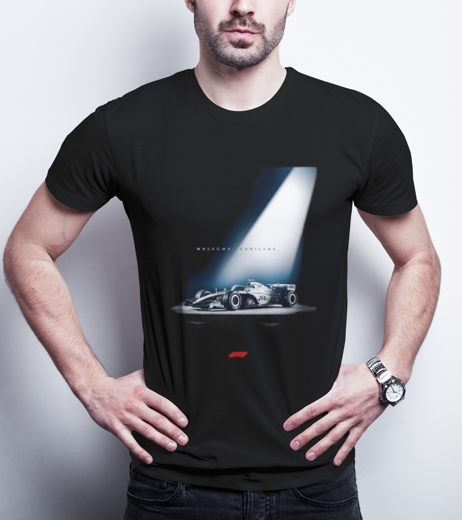 Welcome Cadillac F1 Team Formula 1 Racing Car Spotlight T-Shirt