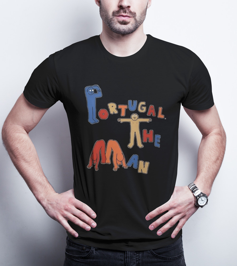 Portugal The Man Colorful Figures Playful Lettering T-Shirt