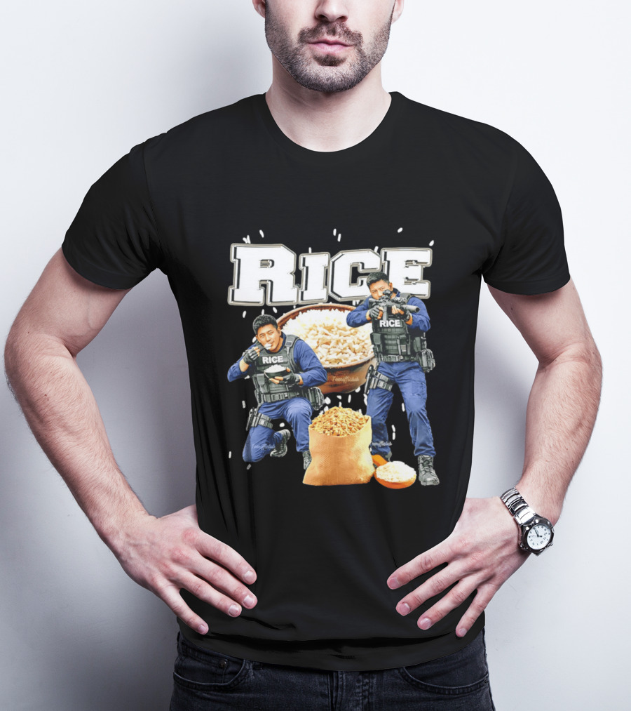 Rice Ice Police Tactical Humor T-Shirt