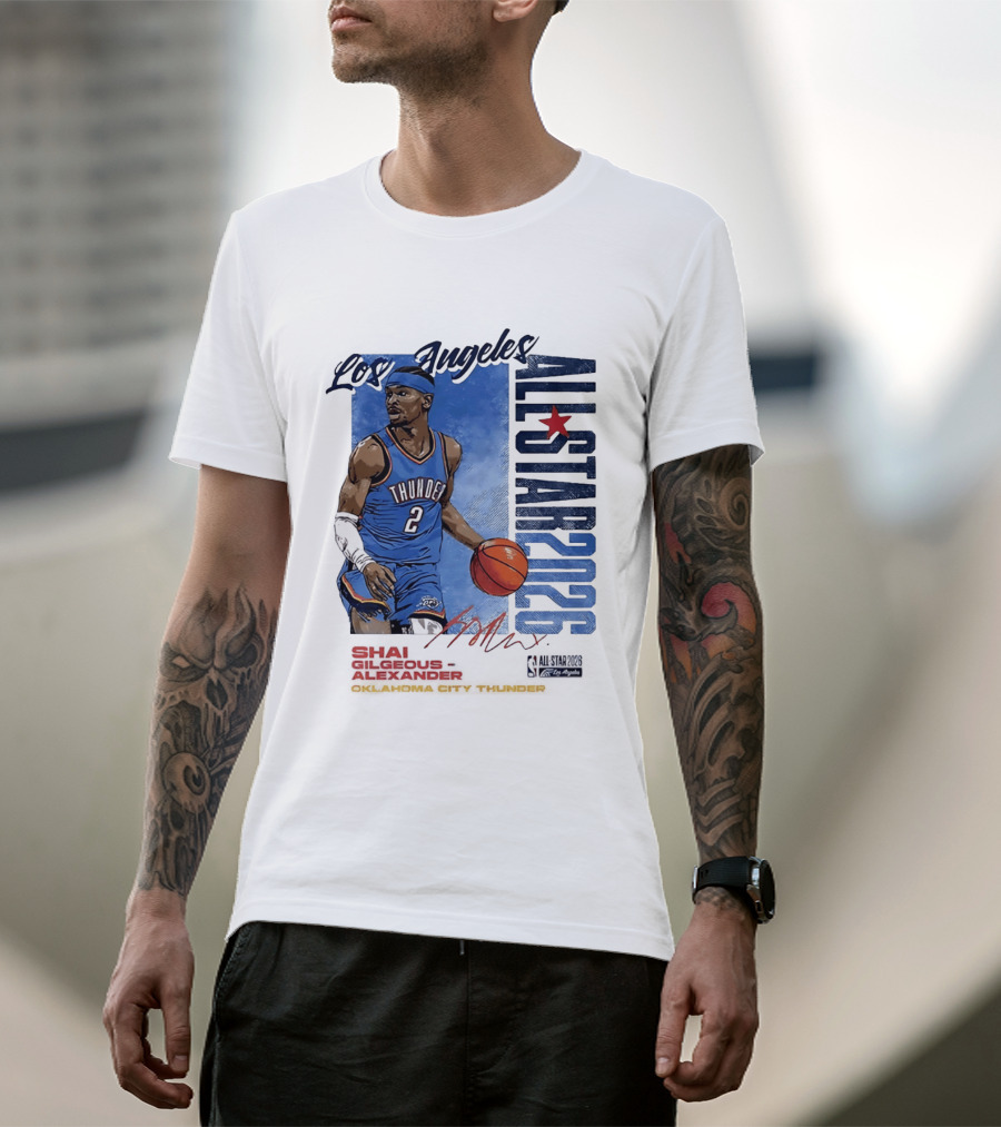 Los Angeles All Star 2026 Shai Gilgeous Alexander Oklahoma City Thunder T-Shirt