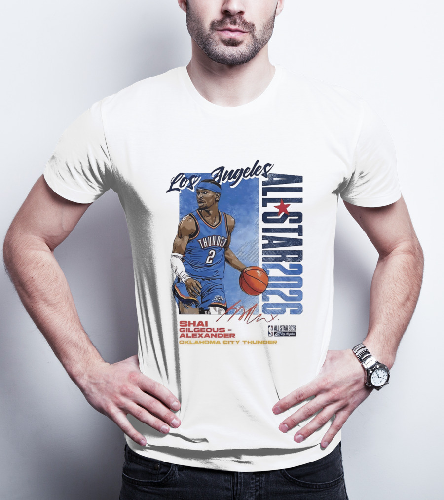 Los Angeles All Star 2026 Shai Gilgeous Alexander Oklahoma City Thunder T-Shirt