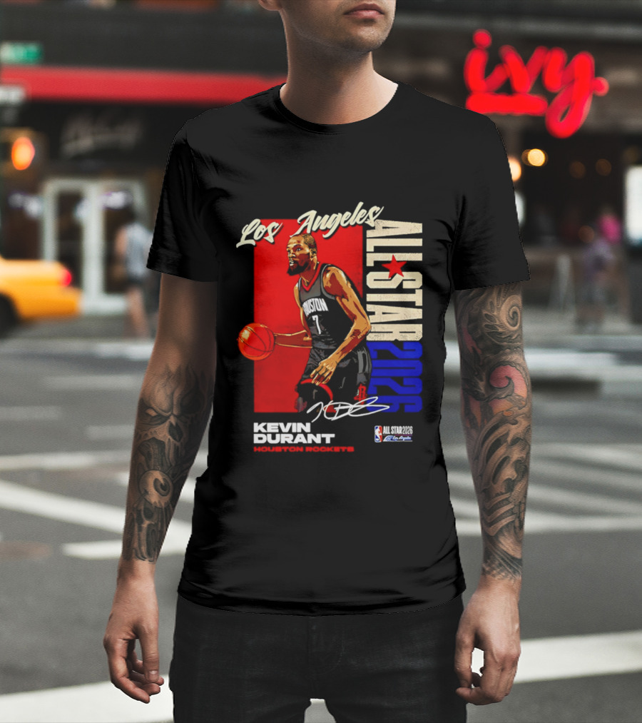 Los Angeles All Star 2026 Kevin Durant Houston Rockets T-Shirt