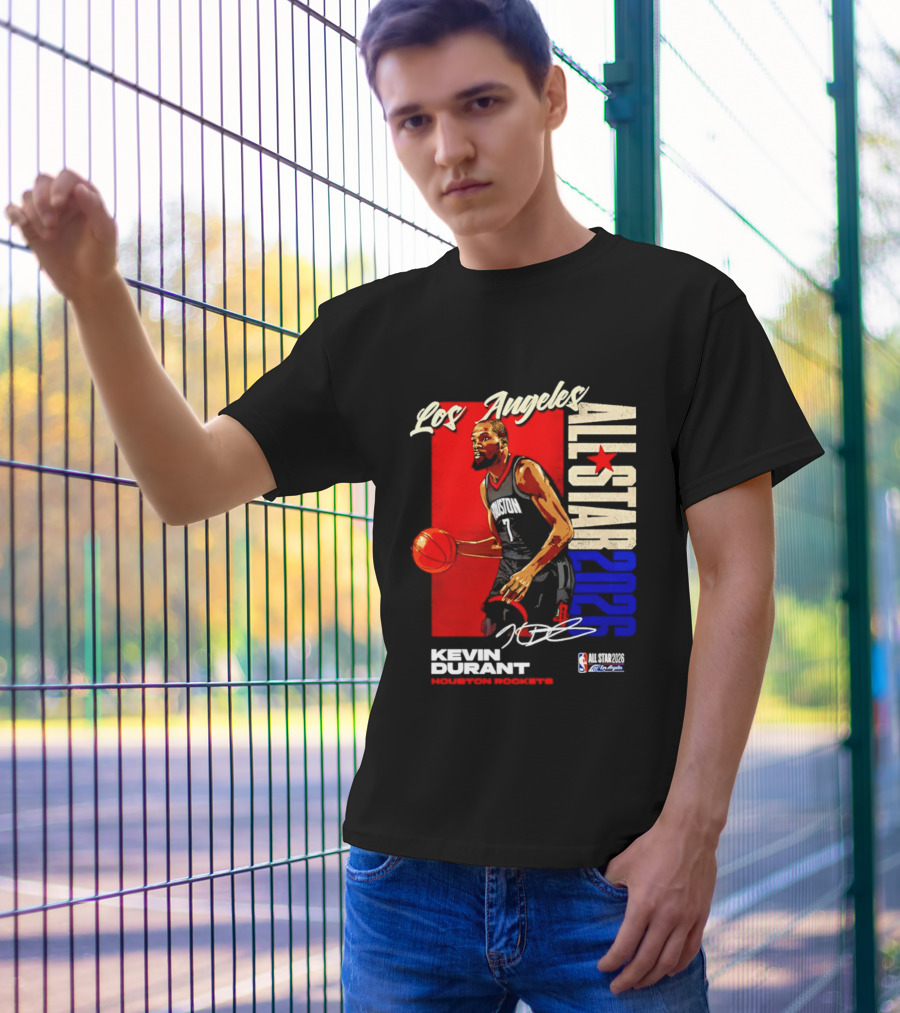 Los Angeles All Star 2026 Kevin Durant Houston Rockets T-Shirt