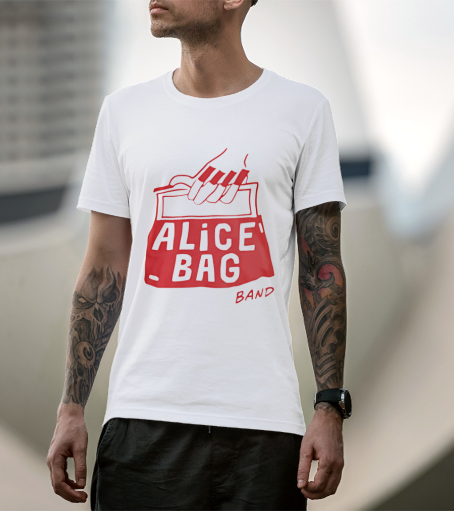 Alice Bag Band Iconic Red Hand Sardine Concept 2026 T-Shirt