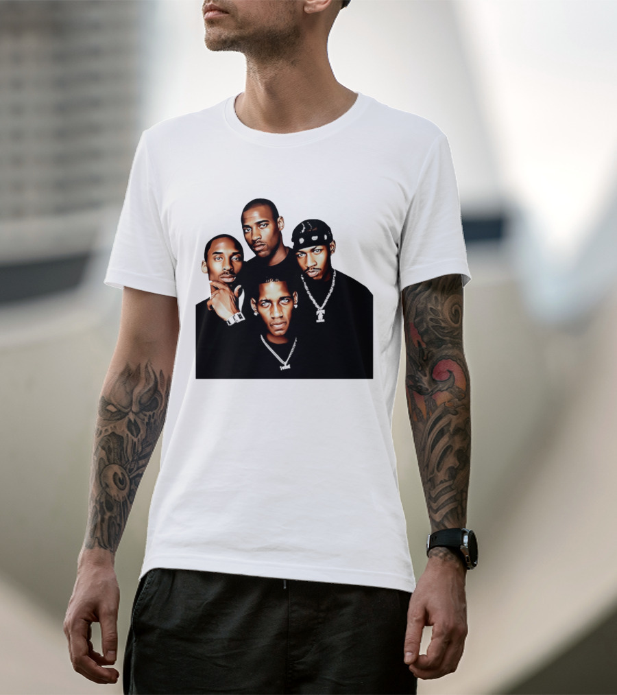 Kobe Iverson Mac Carter Basketball Legends Iconic Group T-Shirt
