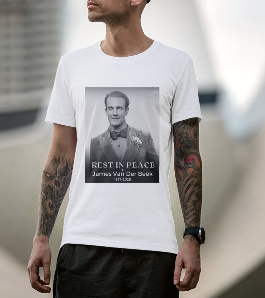 Rest In Peace James Van Der Beek 1977 2026 T-Shirt