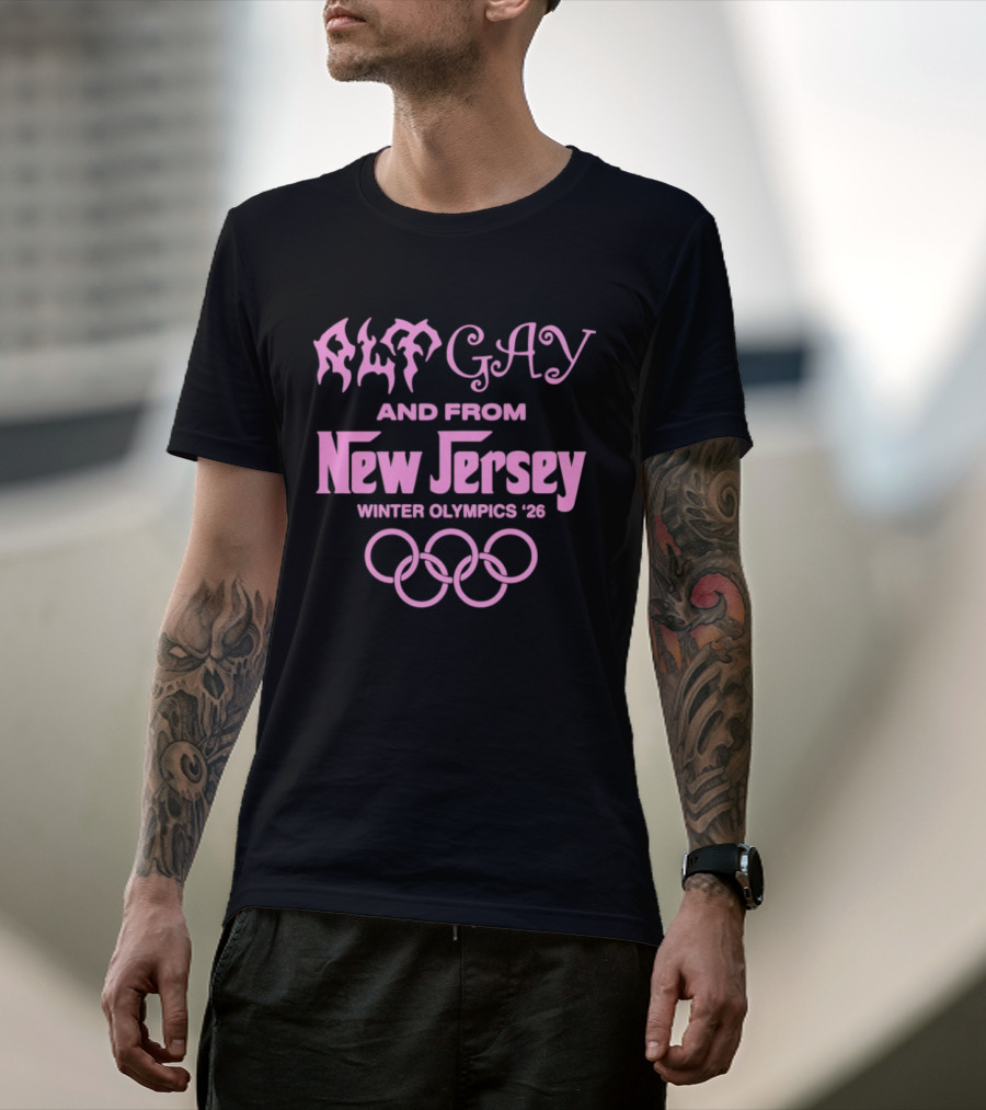 Alt Gay And From New Jersey Winter Olympics '26 T-Shirt
