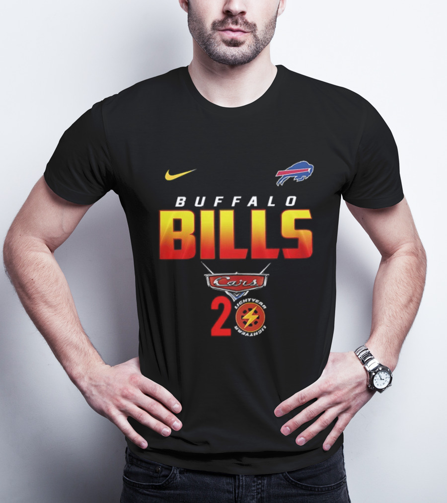 Buffalo Bills Nike Lightning Cars 20th Anniversary T-Shirt