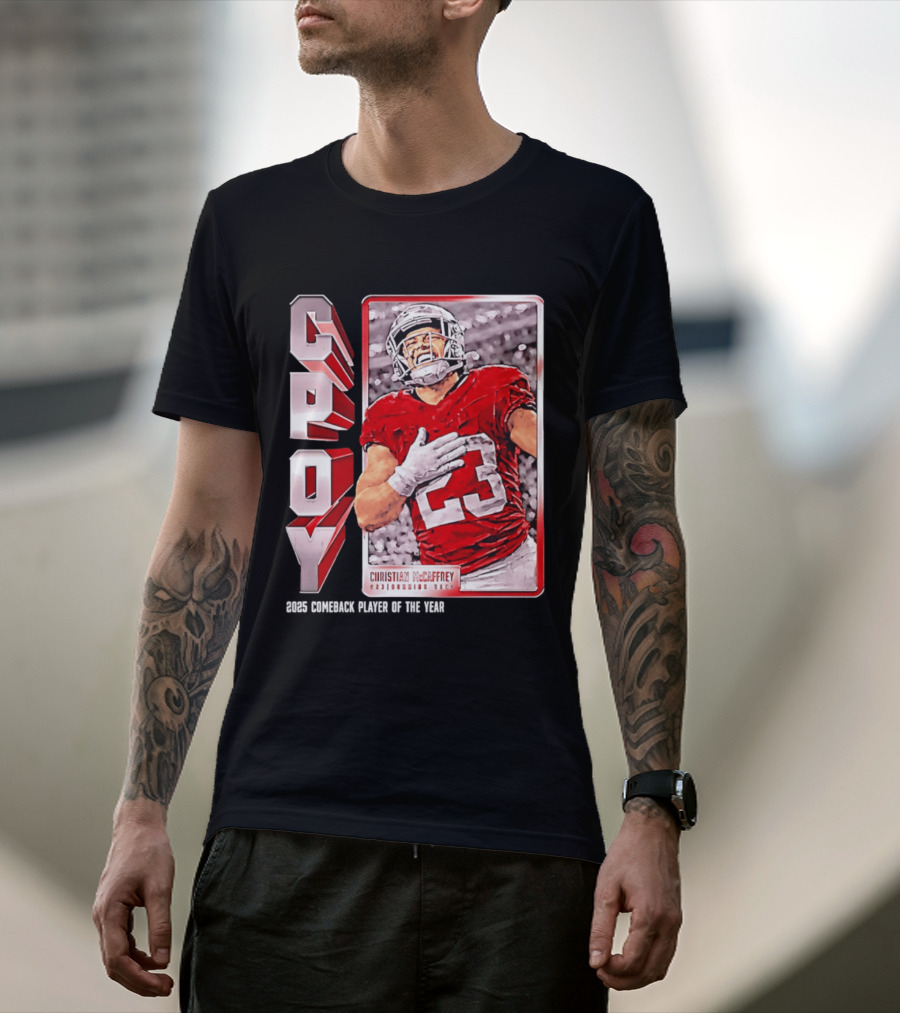 Christian Mccaffrey San Francisco 49ers CPOY 2025 Football Star T-Shirt