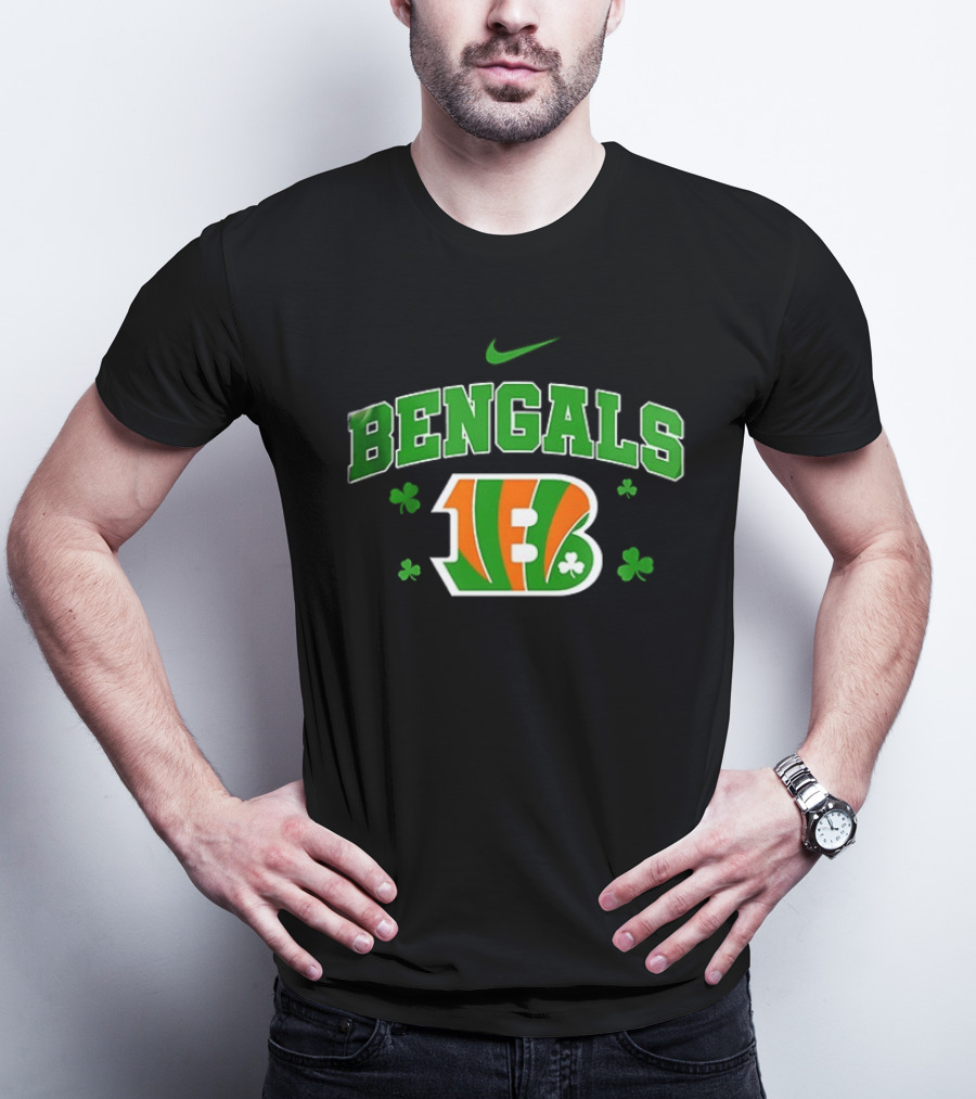 Cincinnati Bengals Irish Green Nike Shamrock T-Shirt