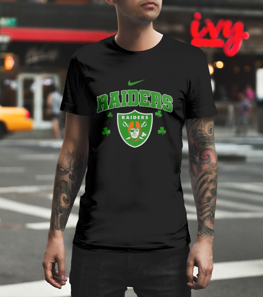 Las Vegas Raiders Irish Witch Soul Shamrock T-Shirt