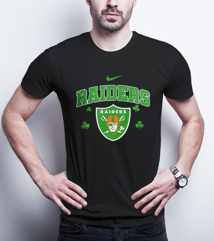 Las Vegas Raiders Irish Witch Soul Shamrock T-Shirt