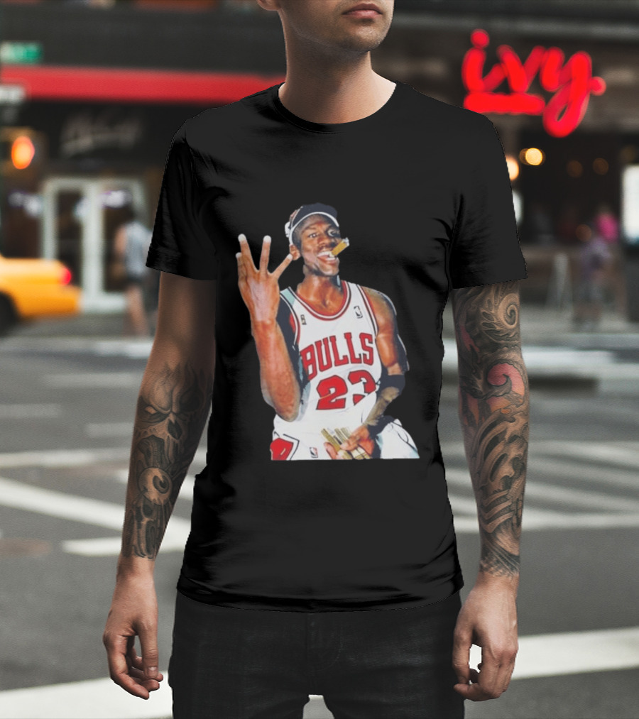 Giannis Antetokounmpo Mj Cigar Chicago Bulls 23 Basketball Legend T-Shirt