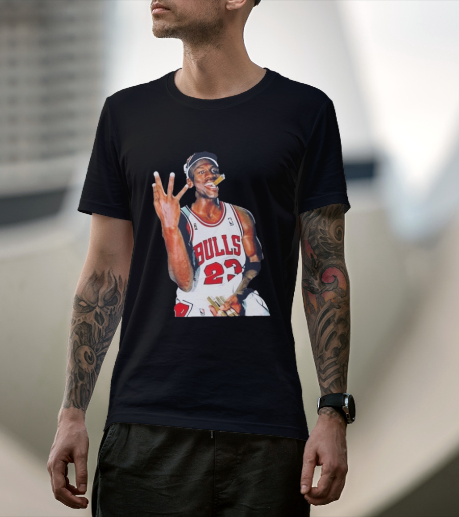 Giannis Antetokounmpo Mj Cigar Chicago Bulls 23 Basketball Legend T-Shirt