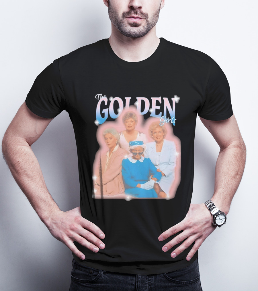 The Golden Girls TV Series Characters With Sparkling Pastel T-Shirt