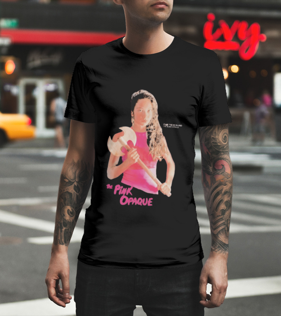 The Pink Opaque Woman Holding Axe T-Shirt