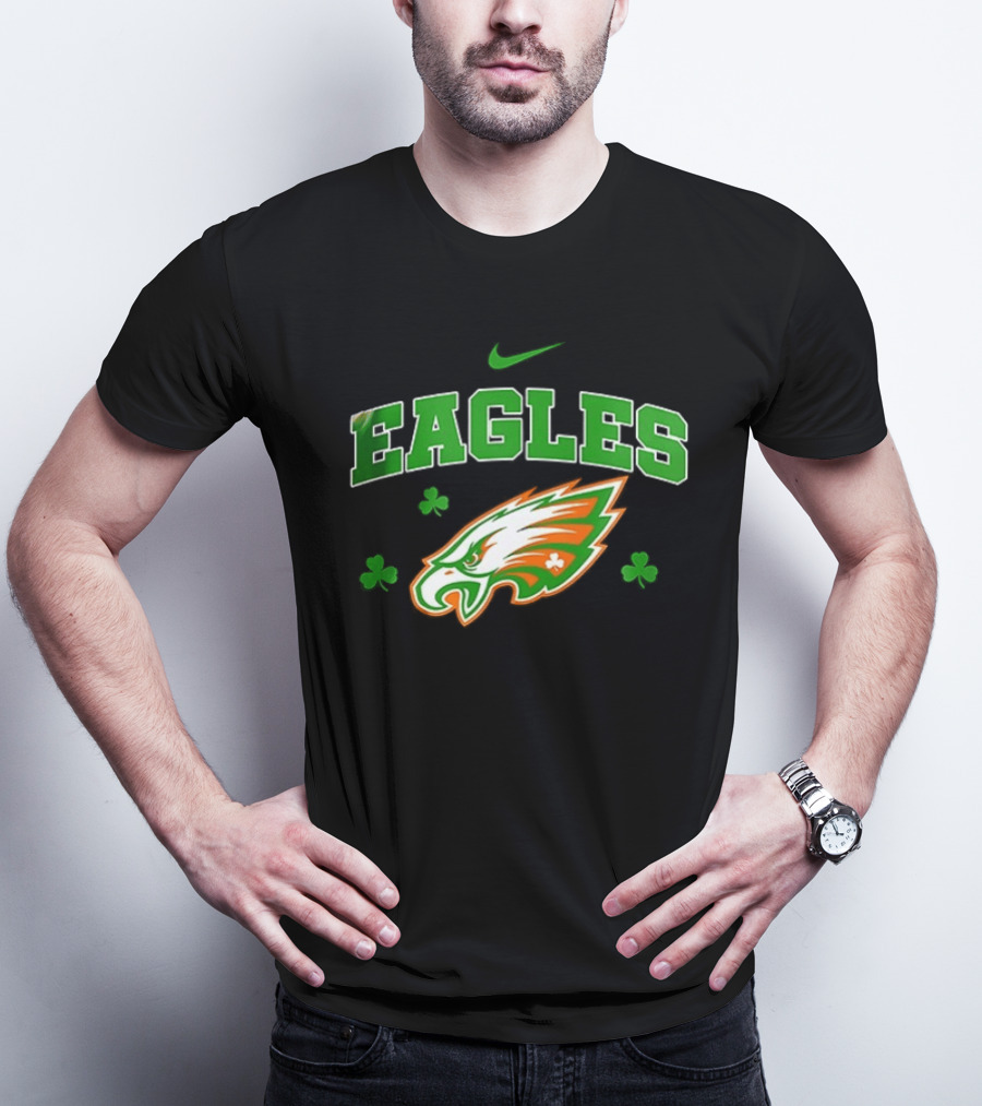 Philadelphia Eagles Irish Woman Soul Of A Witch Green Shamrock Nike T-Shirt