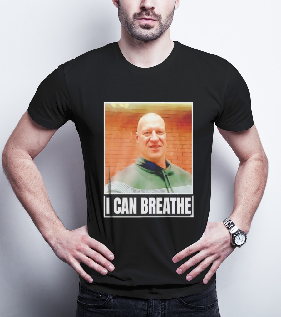 I Can Breathe Text Brick Wall T-Shirt