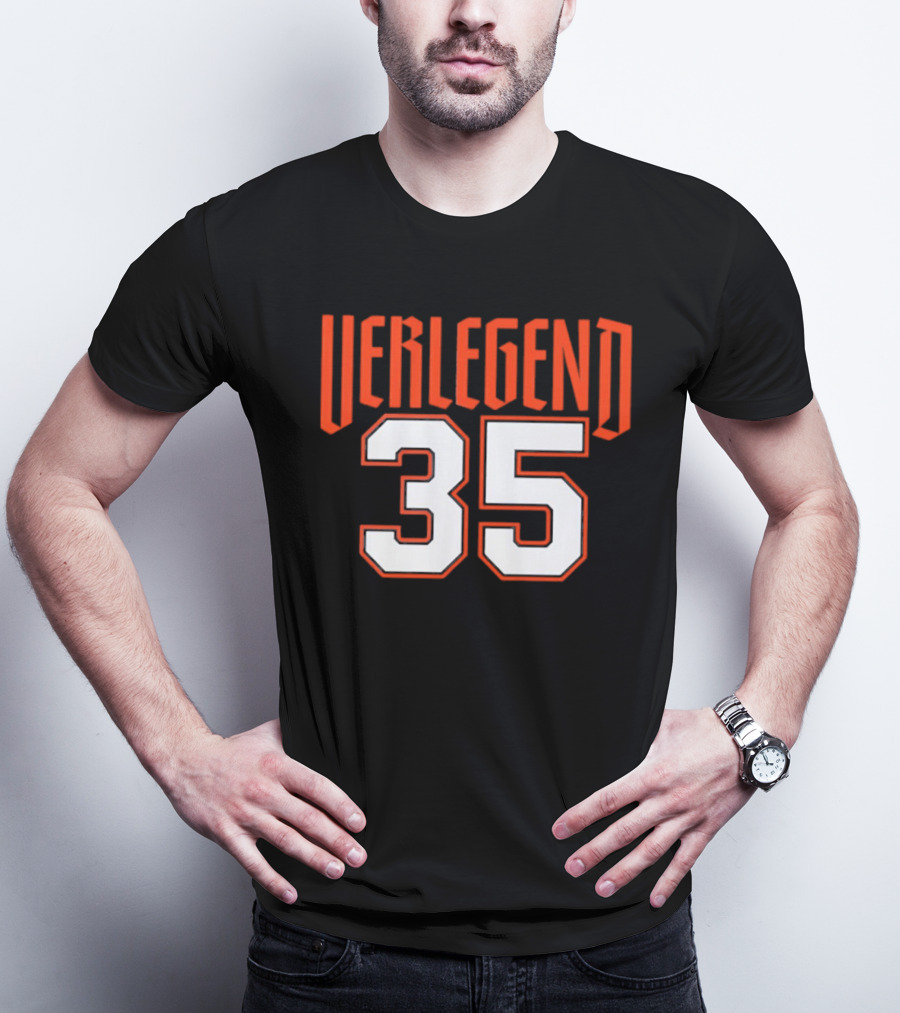 Verlegend 35 Detroit Tigers Justin Verlander Pitcher T-Shirt