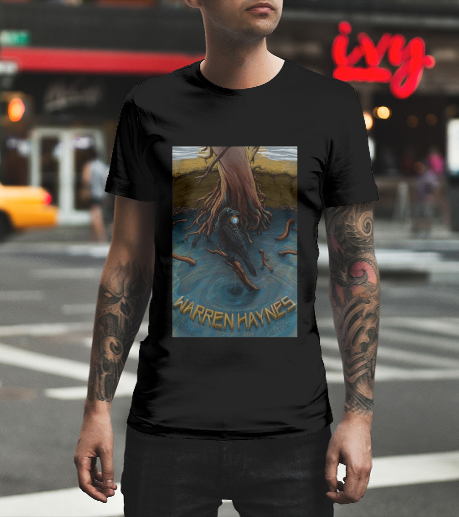 Warren Haynes An Intimate Evening February 2026 Raven And Tree Roots T-Shirt