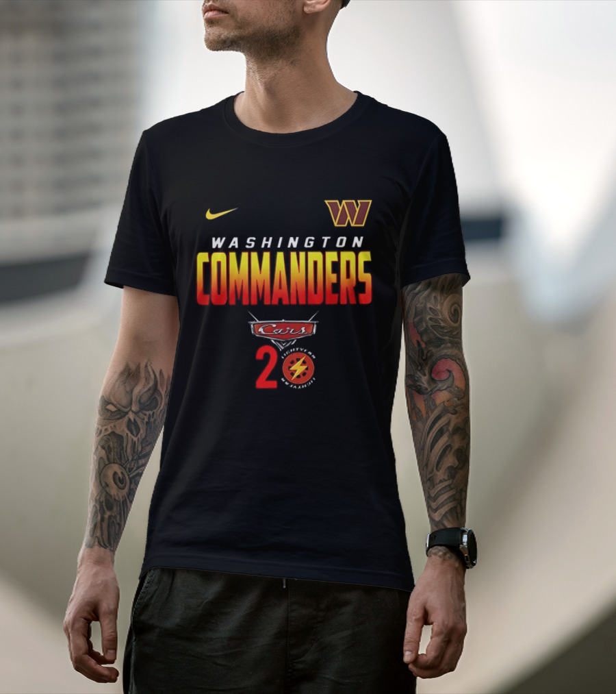 Washington Commanders Nike Cars 20th Anniversary T-Shirt