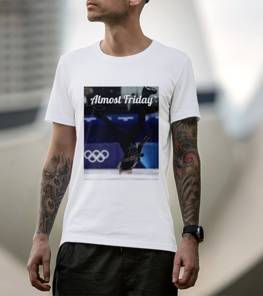 Almost Friday Skating Backflip Olympics Iconic Moment T-Shirt