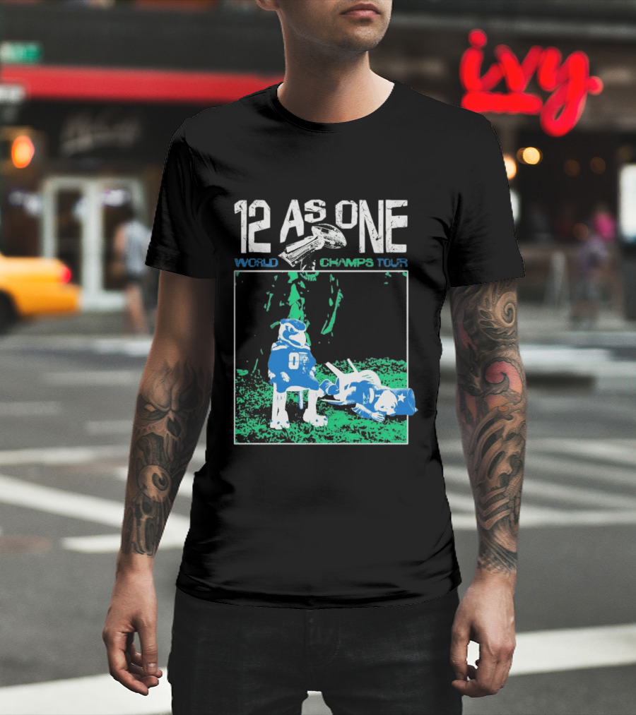 Seattle Seahawks 12 As One World Champs Tour T-Shirt