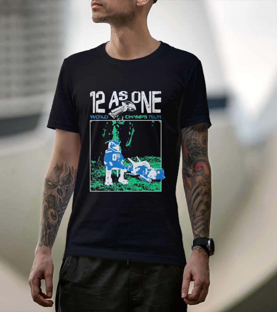 Seattle Seahawks 12 As One World Champs Tour T-Shirt