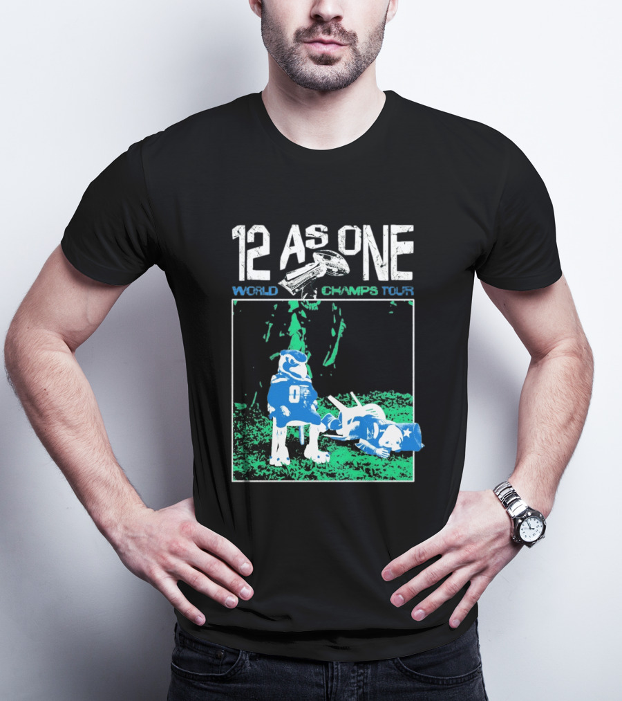 Seattle Seahawks 12 As One World Champs Tour T-Shirt