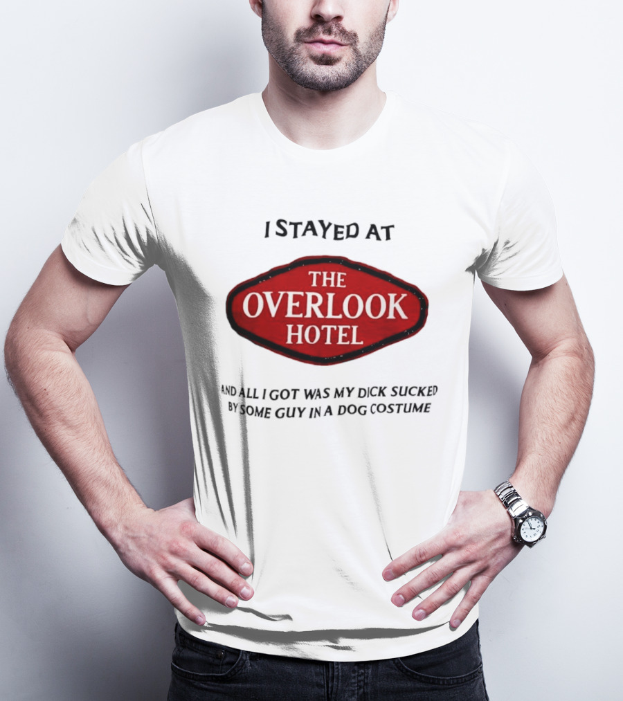 Overlook Hotel Experience Guy In Dog Costume T-Shirt